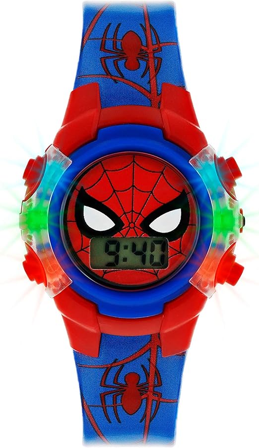 Spiderman Boys Digital Watch with PU Strap SPD4504: Amazon.co.uk: Watches