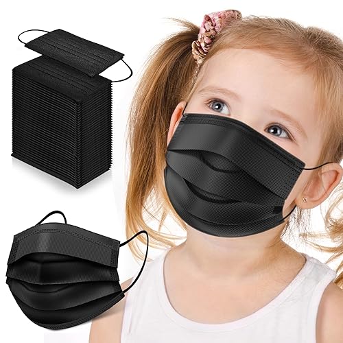 Kids Masks Disposable, 100Pcs Childrens Disposable Face Mask, Kids Boys ...