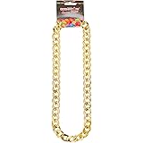 DOLLAR SIGN GOLD COLOURED NECKLACE GANGSTER PIMP FANCY DRESS CHAIN 70'S ...