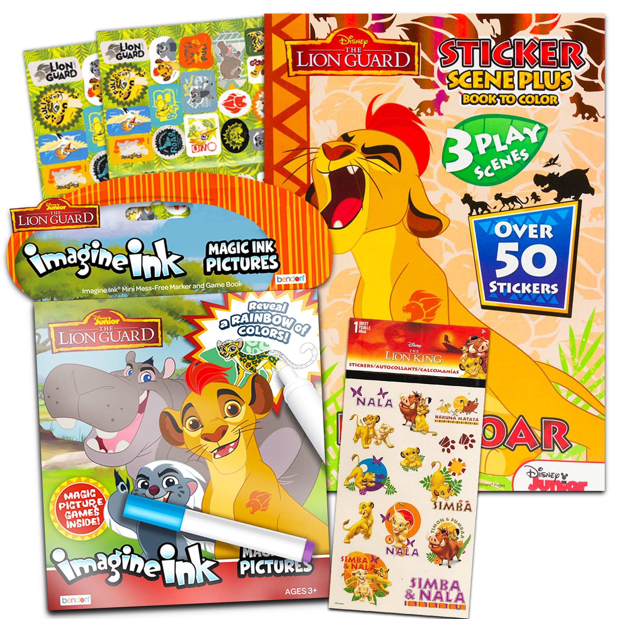 Mua Lion King and Lion Guard Coloring Book Set - Mess-Free Imagine Ink ...