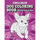 Amazon.com: Adult Coloring Book Dogs: Detailed, Intricate, Stress ...