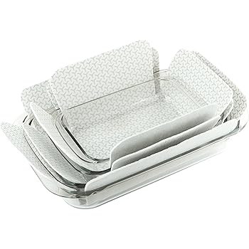 Amazon.com: Bakeware Protectors - Set of 3 - Gray - One Piece 19 X 15 ...