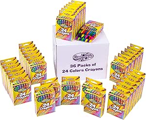 Amazon.com: Creative Kids 864 Crayons Classpack Assortment - 36 Boxes ...