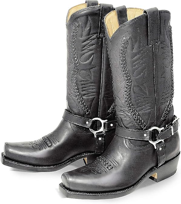 Rancho Biker Boot MEXICAN schwarz - Stiefel / Cowboystiefel - Outdoor ...