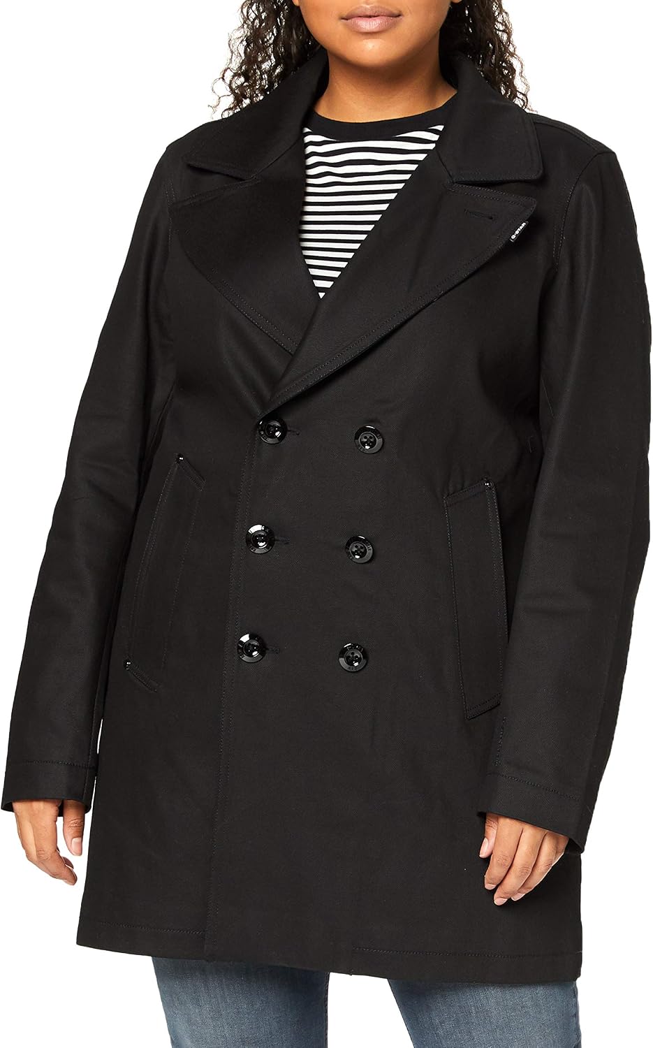 G-STAR RAW Women's Lined Denim Peacoat Pea Coat: Amazon.co.uk: Clothing