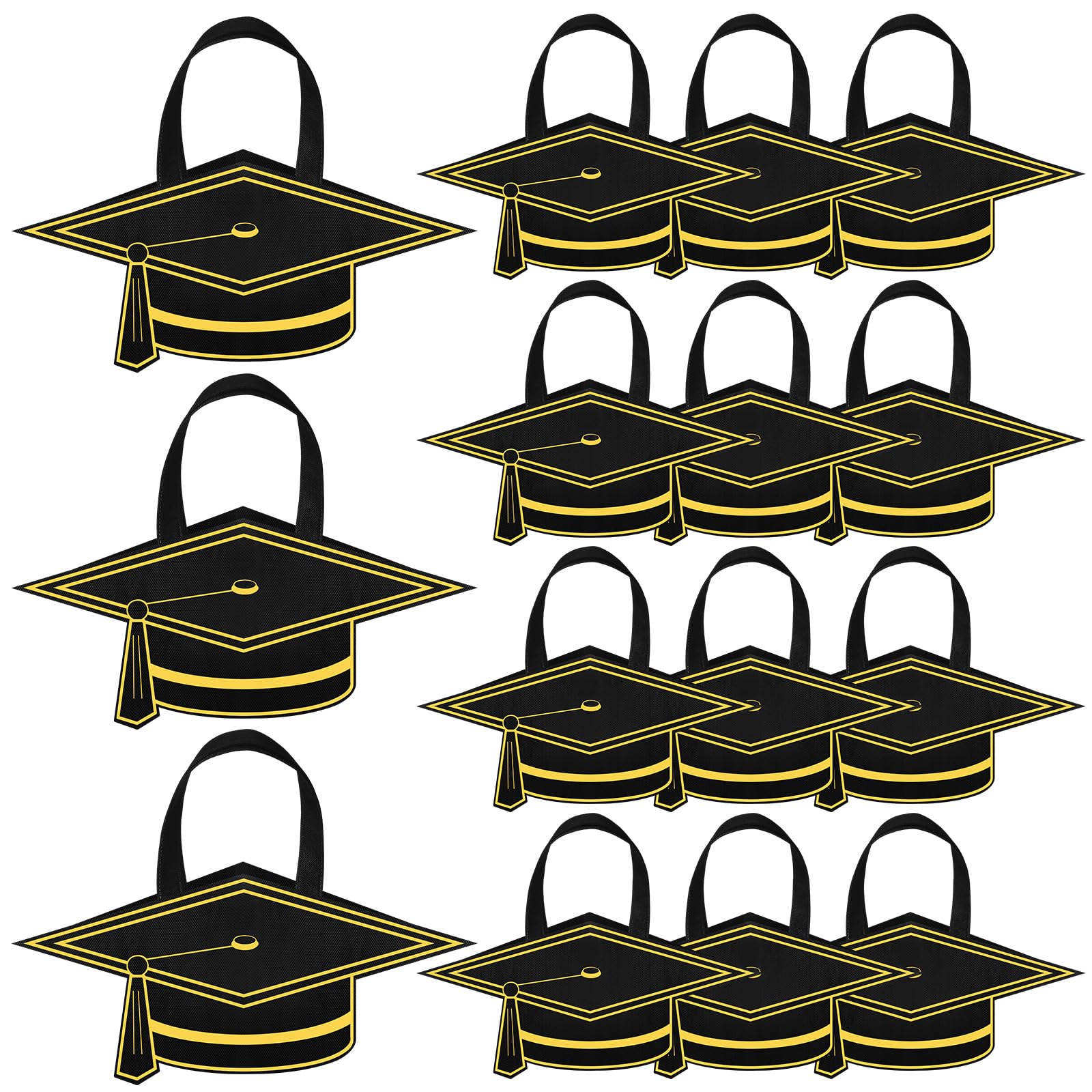 Wovnet 18 Pcs Graduation Cap Gift Bags with Handle 2025 Graduate Party ...