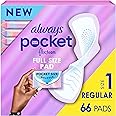 Amazon.com: Always Pocket Feminine Pads for Women with FlexFoam, Size 1 ...