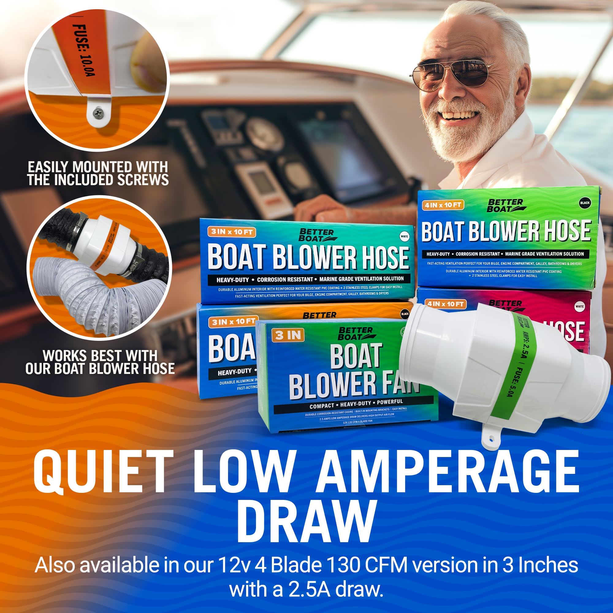 Mua Boat Blower Fan Inline 12v Blower Fan High CFM Marine Engine Gally ...