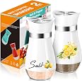 Amazon.com: Lemon Salt and Pepper Shakers Set,4 oz Glass Bottom Salt ...