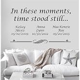 Amazon.com: in These Moments Time Stood Still Wall Decal Art Vinyl ...