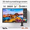 Gawfolk 32 Inch Computer Monitor, Ultra-Thin Zero Frame, 75Hz Full HD ...