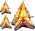 Amazon.com: 12 Inch Tall Artificial Fire Fake Flame Paper 3D Decorative ...
