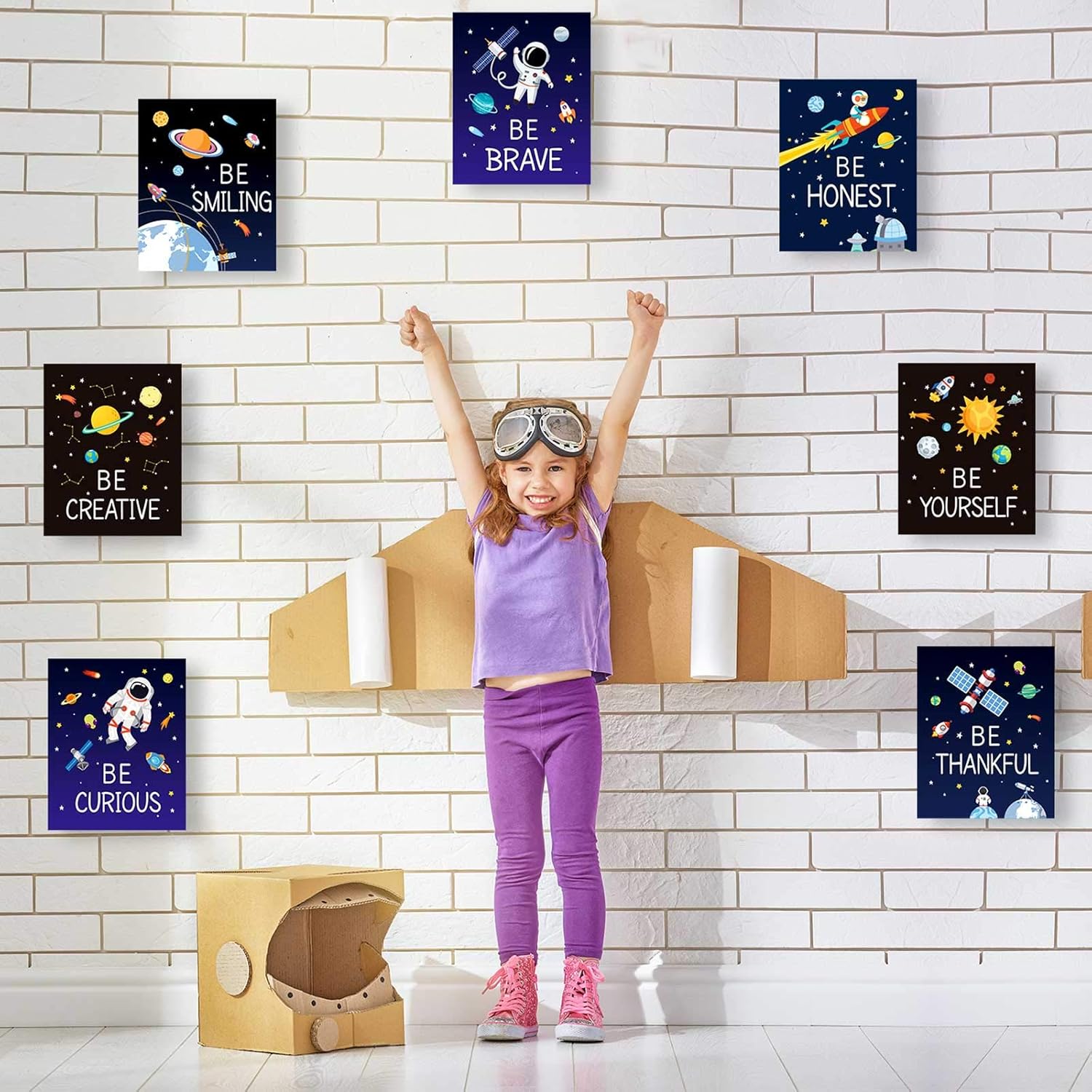 9 Pieces Space Wall Prints Unframed Space Inspirational Posters 8 x 10 ...