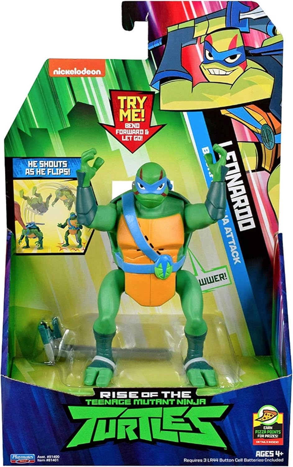 Rise of the Teenage Mutant Ninja Turtles 81401 ROTMNT Deluxe Leonardo ...