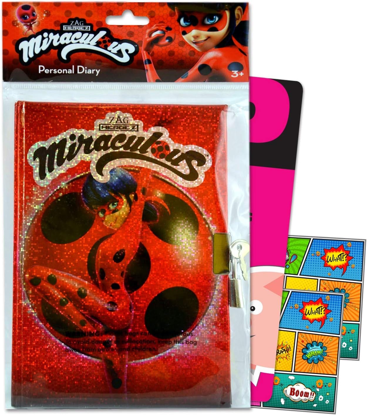 Amazon.com: Miraculous Ladybug Journal Writing Notebook with Separately ...