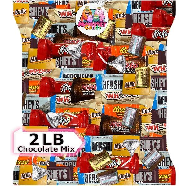 Hershey's Chocolate Bars Bulk Mini HERSHEY'S Miniatures Assorted ...