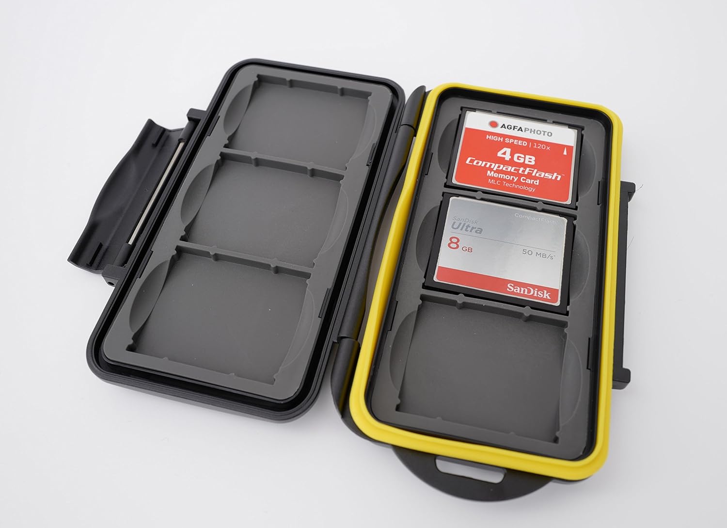 Ares Foto® MC-CF6 Memory Card Case / Card Safe / for 6 pcs CF Cards ...