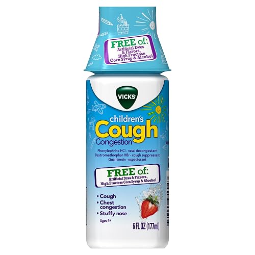 Vicks Children's Daytime Cough & Congestion Relief, FREE OF: Artificial ...