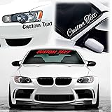 Amazon.com - Custom Windshield Decal, Personalized to Order Premium ...