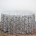Amazon.com: Efavormart 120" Big Payette Sparkly Sequin Round Tablecloth for Wedding Banquet ...