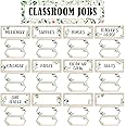Amazon.com: Lucleag 53 PCS Eucalyptus Classroom Jobs Bulletin Board ...