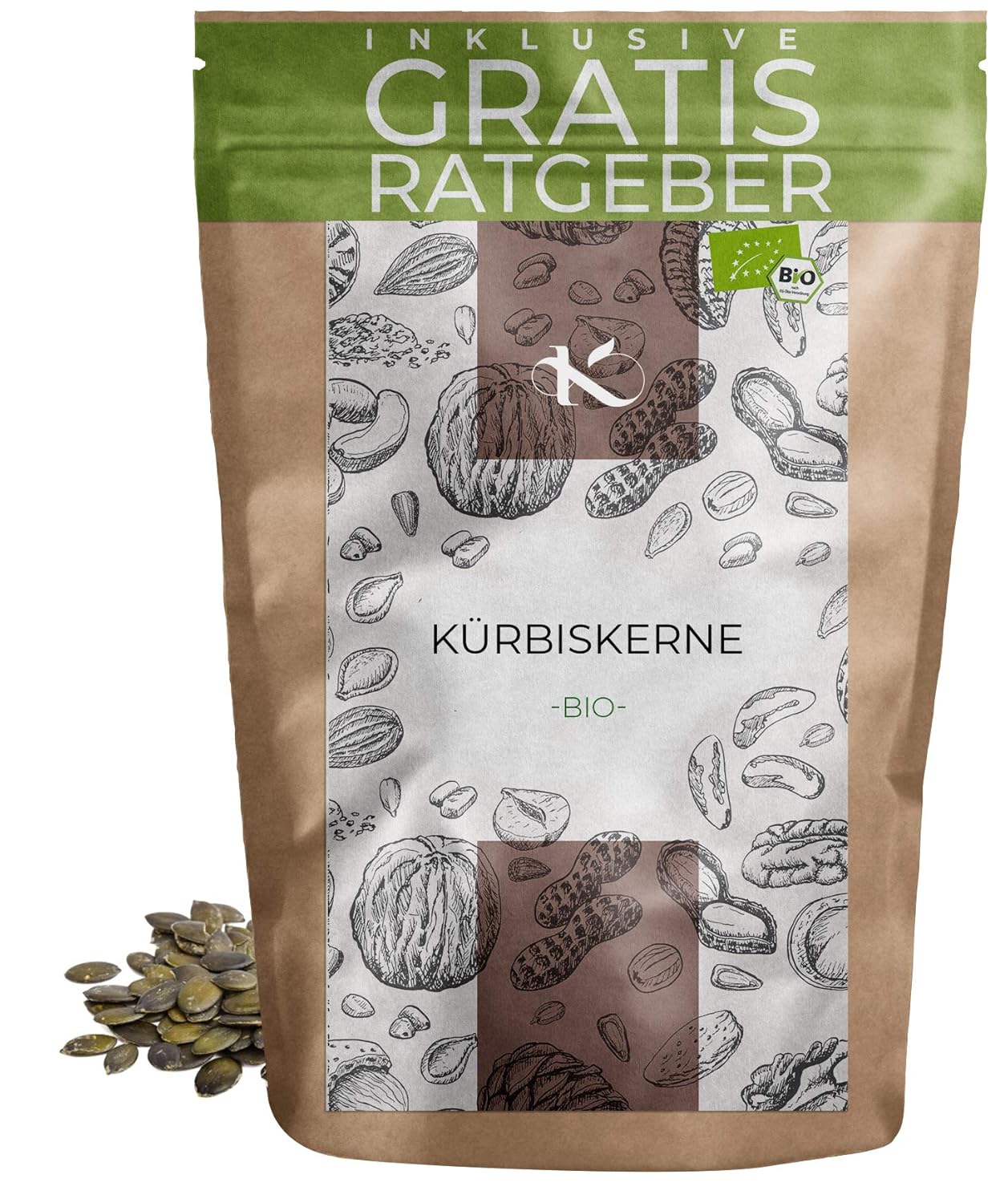 BIO Kürbiskerne 500g | 100% Bio Kürbis Kerne ohne Schale aus ...