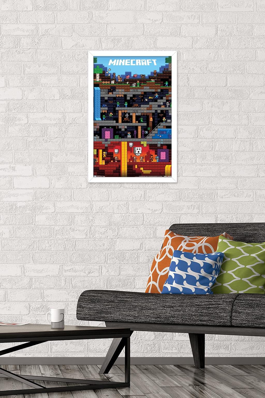 Trends International Minecraft - Worldly Wall Poster, 14.725" X 22.375 ...