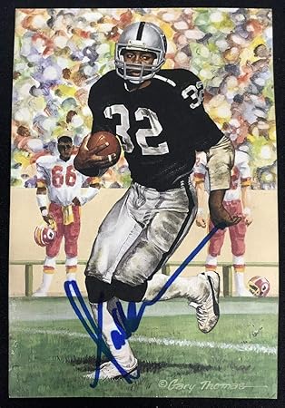Marcus Allen Signed GLAC Goal Line Art Card Autograph DAMAGED Raiders ...