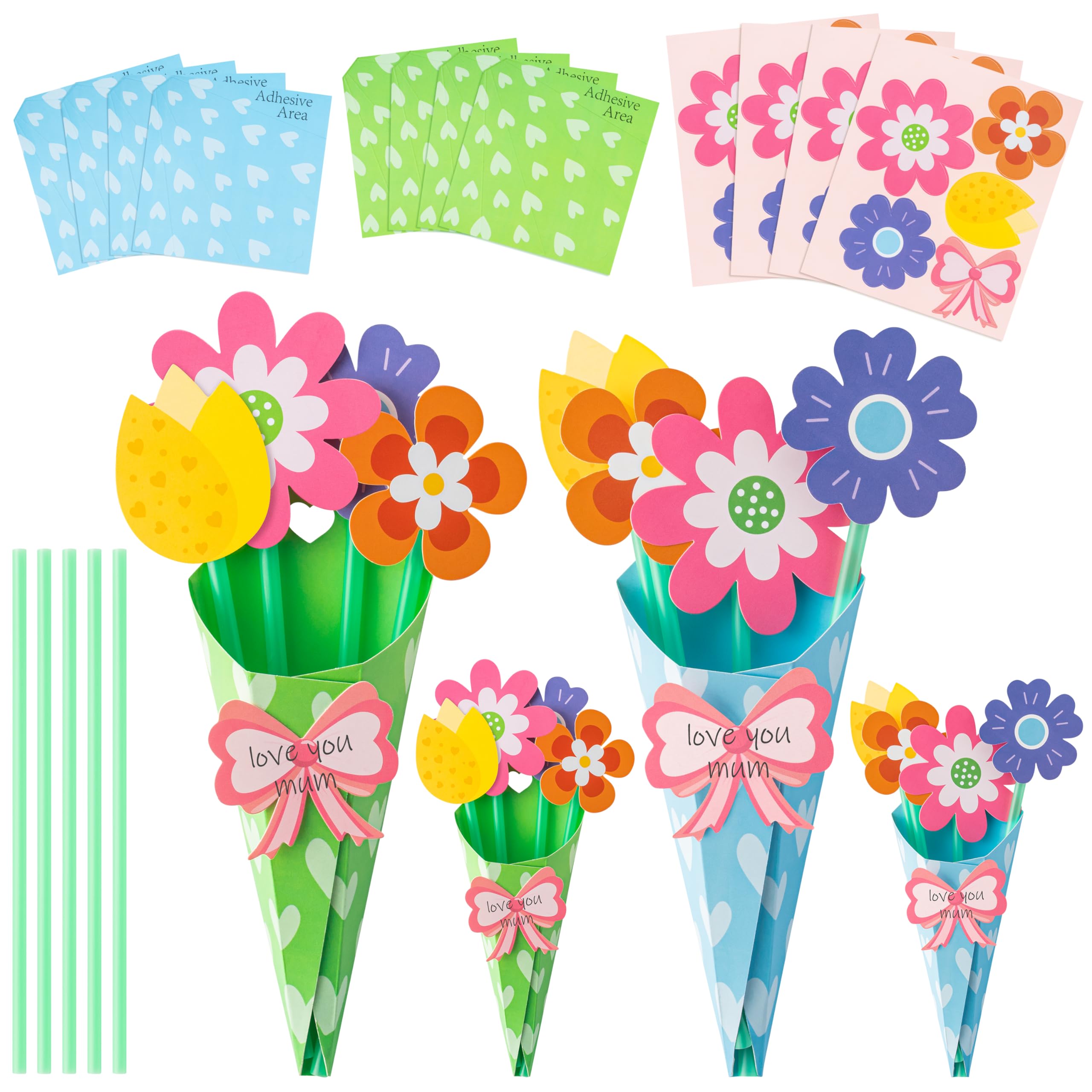 Mua BeYumi Flower Bouquet Craft Kit - 24Pcs Teacher Appreciation Week ...