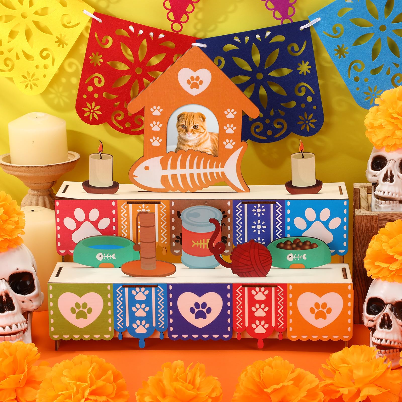 Leinuosen Dia De Los Muertos Ofrenda Altar Day of The Dead Decoration ...