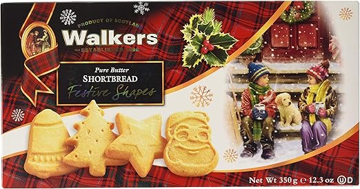 Walkers Shortbread Festive Shapes Carton (Pack of 2): Amazon.co.uk: Grocery