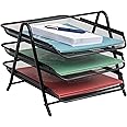 Amazon.com: Mind Reader 3-Tier Paper Tray, Desktop Organizer, File ...