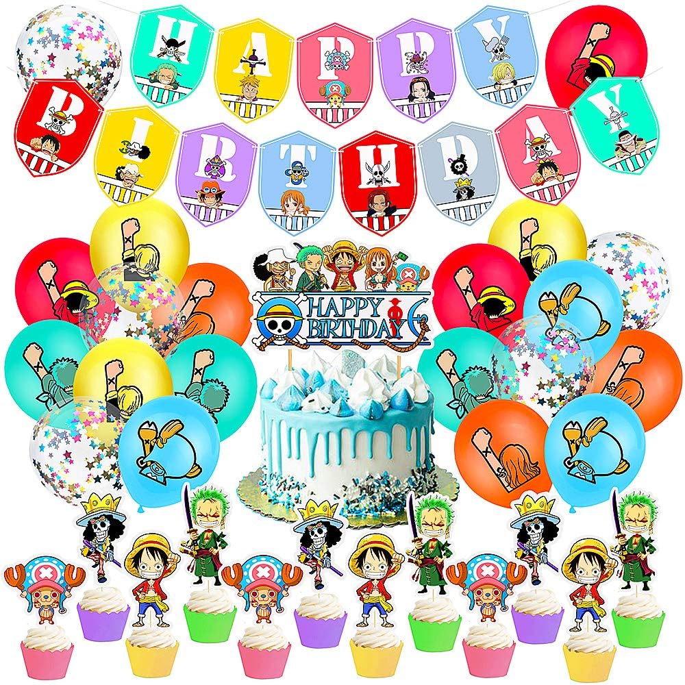 One PieceParty Supplies Set LLMZ Birthday Decoration Balloons One Piece ...