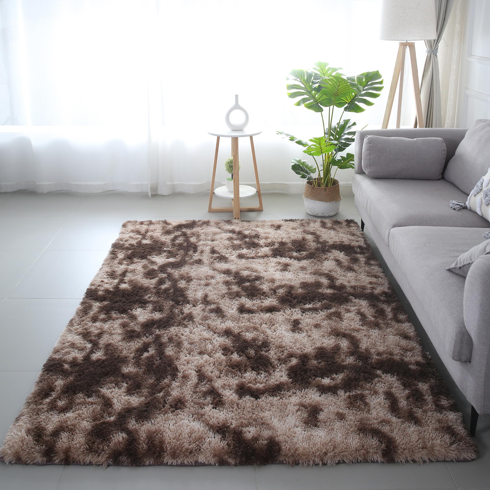 Memfeni Luxury Fluffy Area Rugs, Super Soft Shaggy 5x8 Feet Rug for ...