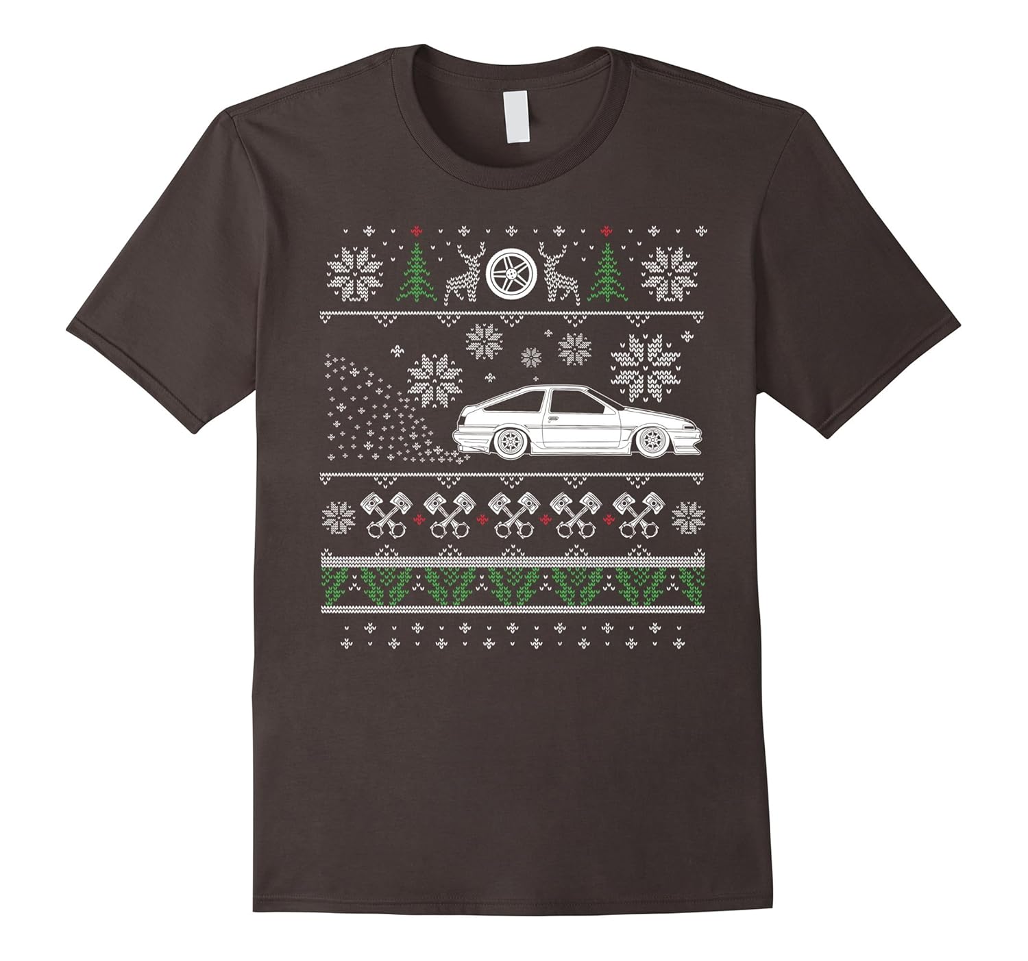 Awesome Ugly Christmas Drifting AE86 T-Shirt-Art – Artvinatee