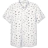 Amazon.com: Goodthreads Men's Slim-Fit Short-Sleeve Printed Poplin ...