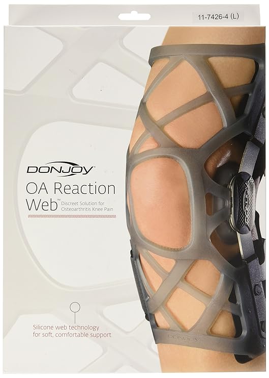 DonJoy OA Reaction WEB Knee Brace, Medial Right/Lateral Left, Large by ...