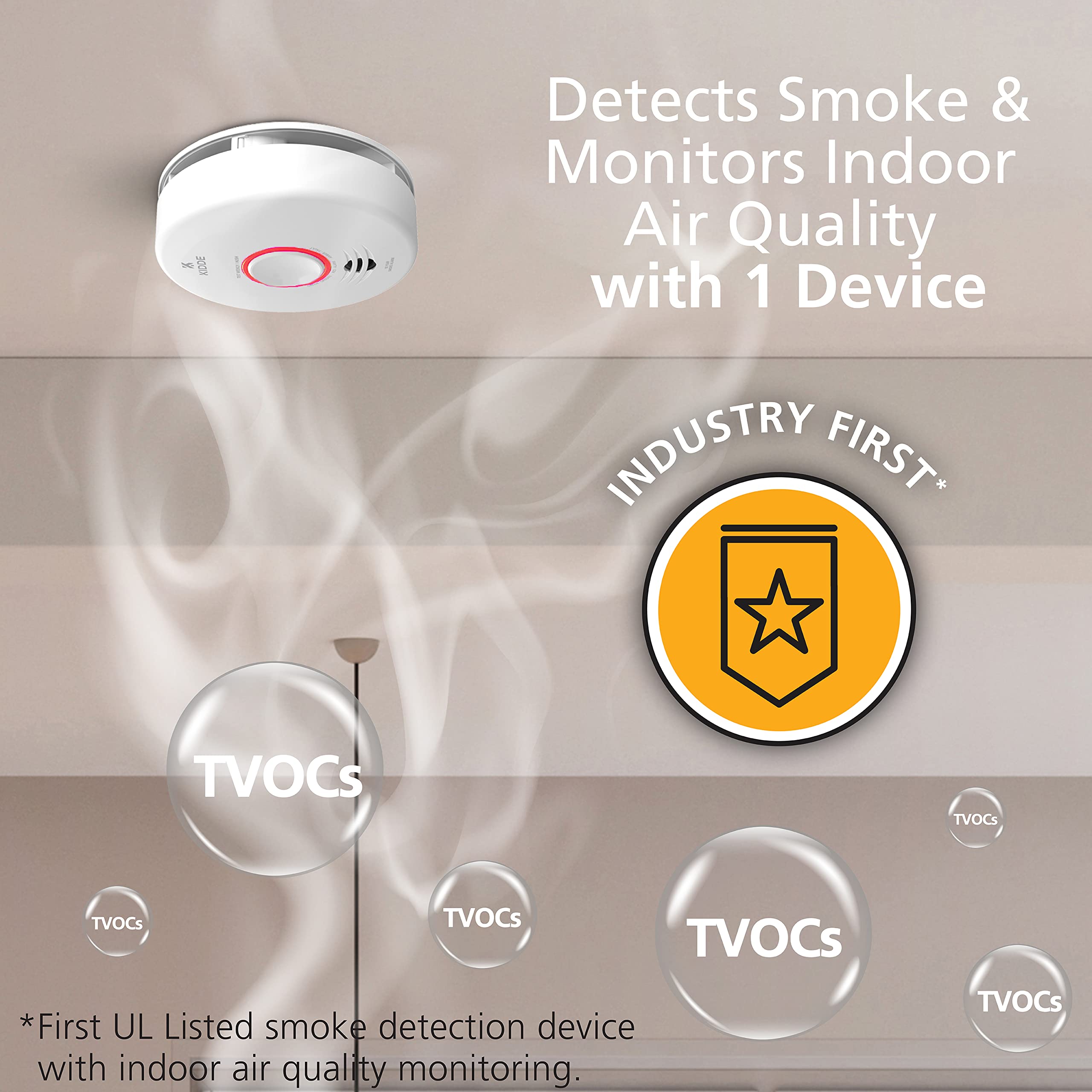 Mua Kidde Smart Smoke Detector & Indoor Air Quality Monitor, WiFi ...