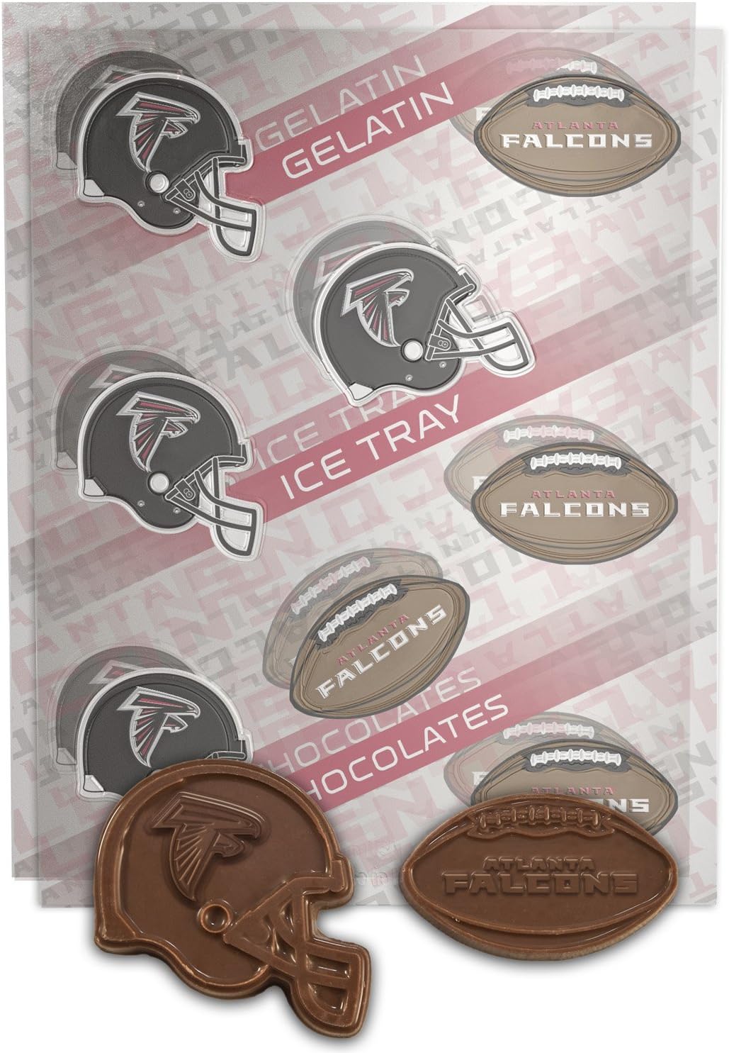 Amazon.com : NFL Atlanta Falcons Candy Mold (Pack of 2) : Sports Fan ...