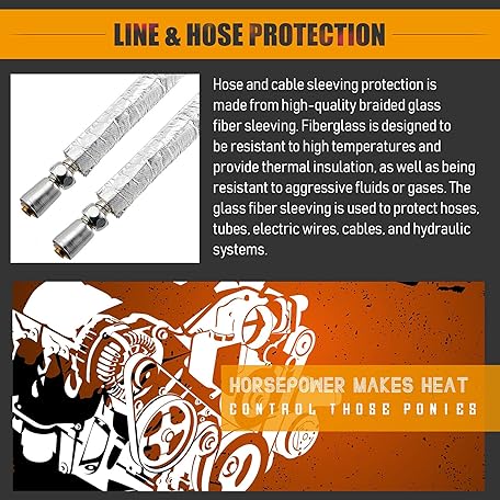 Mua Aluminized Heat Sheath Aluminized Heat Wire Wrap Shield Sleeve ID ...