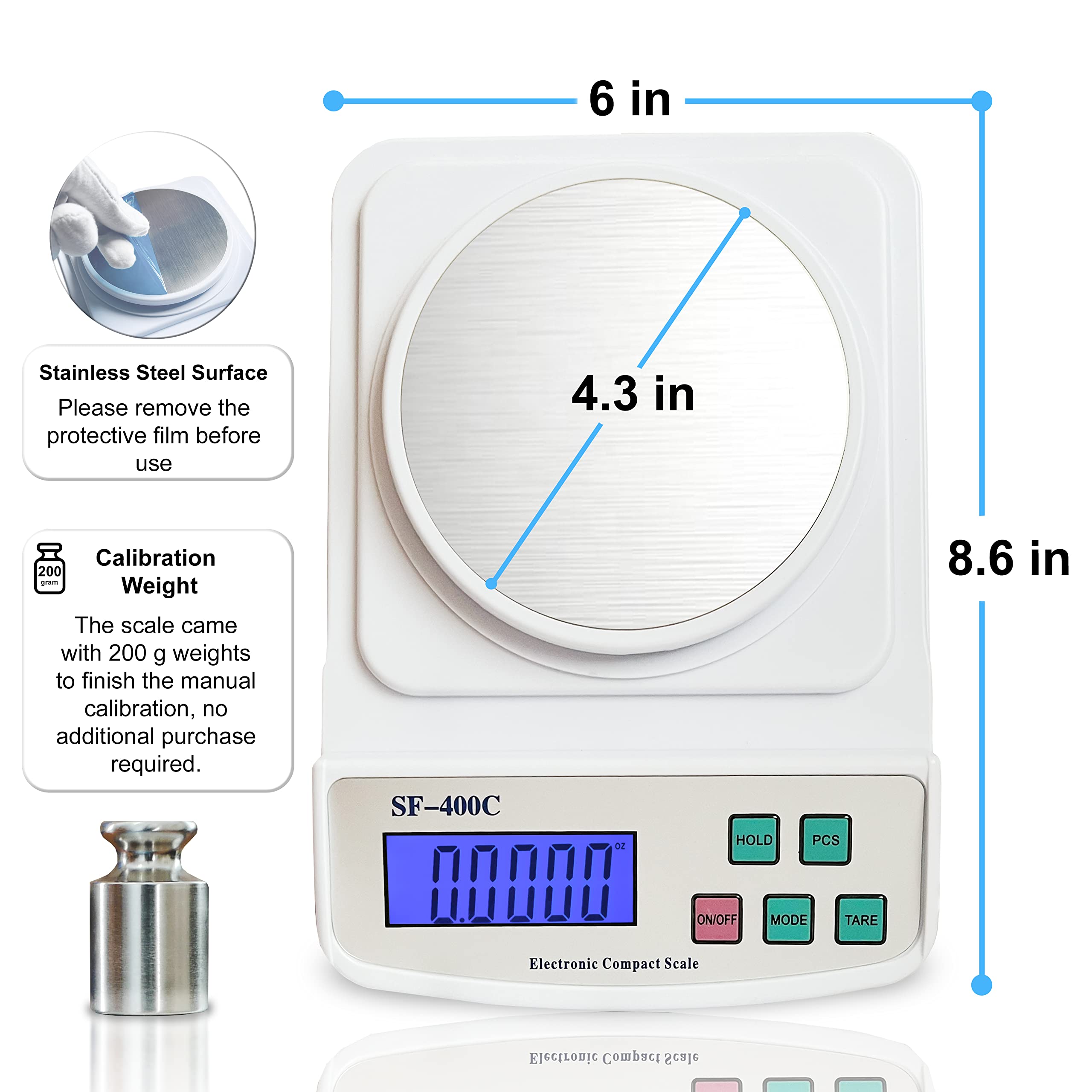 Mua Digital Laboratory Scale 600g x 0.01g Precision Electronic Scale ...
