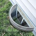 Polycarbonate Window Well Cover Clear, UV Resistant Basement Window ...