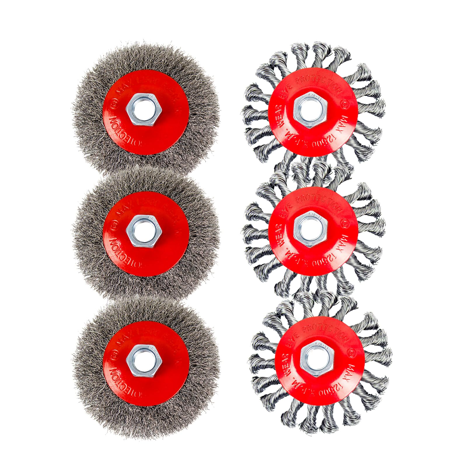 OSFTBVT Wire Wheel Brush for 4-1/2" Angle Grinder 4 Inch Wire Wheel ...