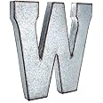 Amazon.com: Huge 20" Metal Alphabet Wall Décor Letter W Rusted Edge ...