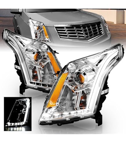 Head Light Assembly Set For 2010-2016 Cadillac SRX Headlights Lights ...