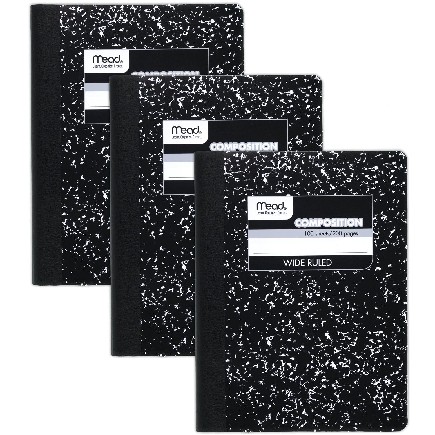 Mua Composition Notebooks, 3 Pack, Wide Ruled Paper, 9-3/4" x 7-1/2 ...