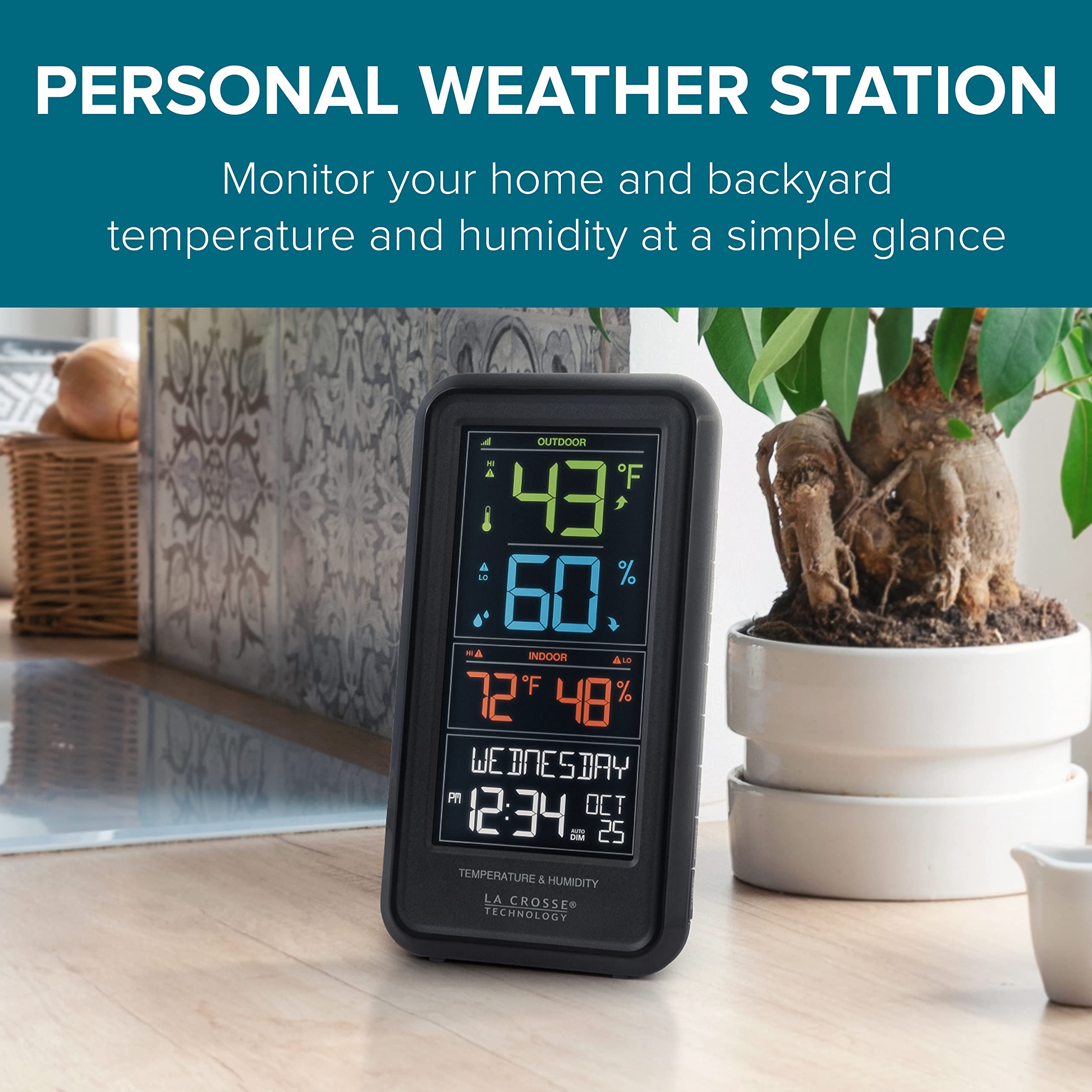 Mua La Crosse Technology Advanced Indoor/Outdoor Temperature & Humidity ...