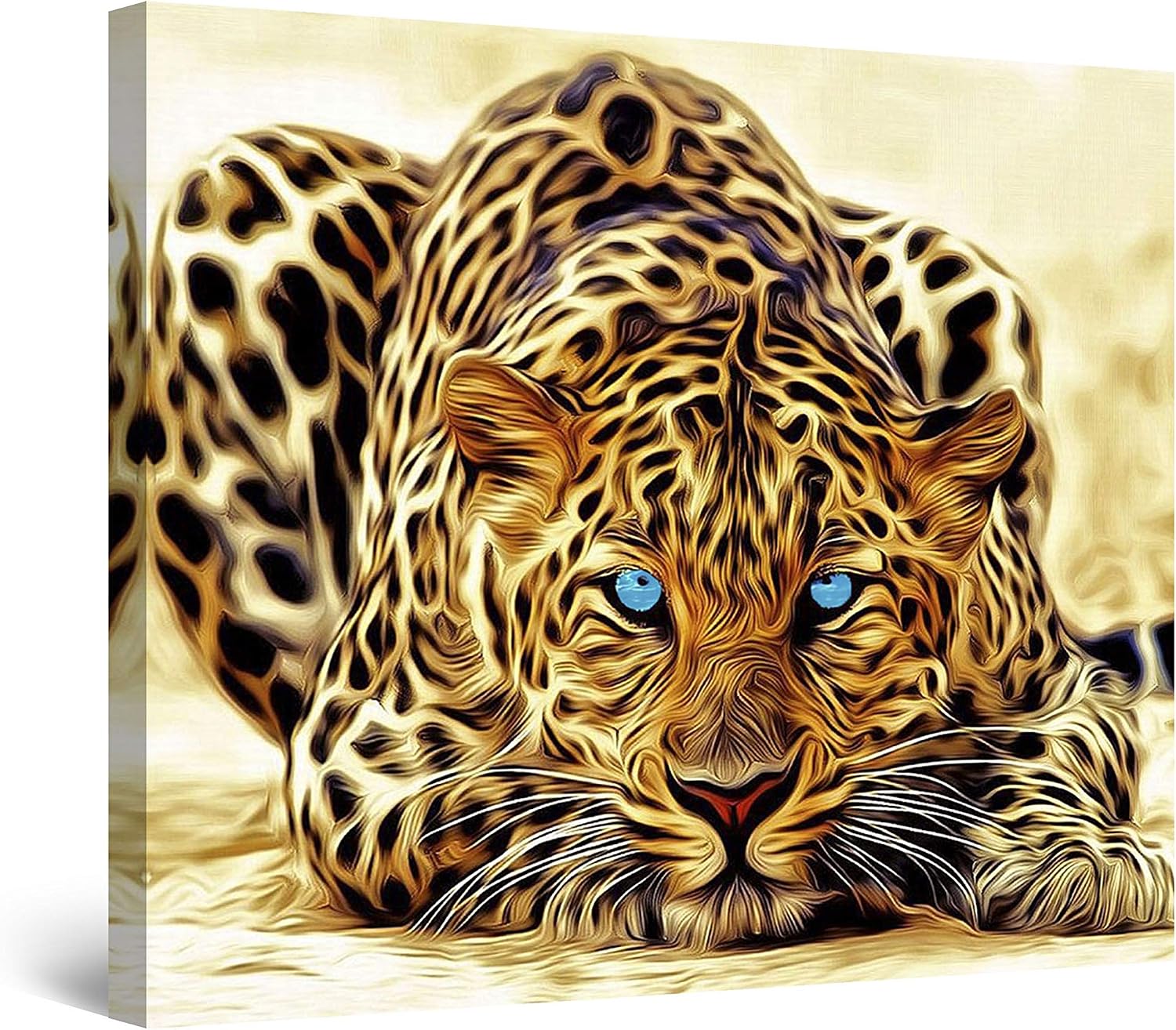 Startonight Canvas Wall Art Leopard Animals Framed Wall Art 80x80 Cm Startonight Canvas Wall Art Leopard Animals Framed Wall Art 80x80 Cm