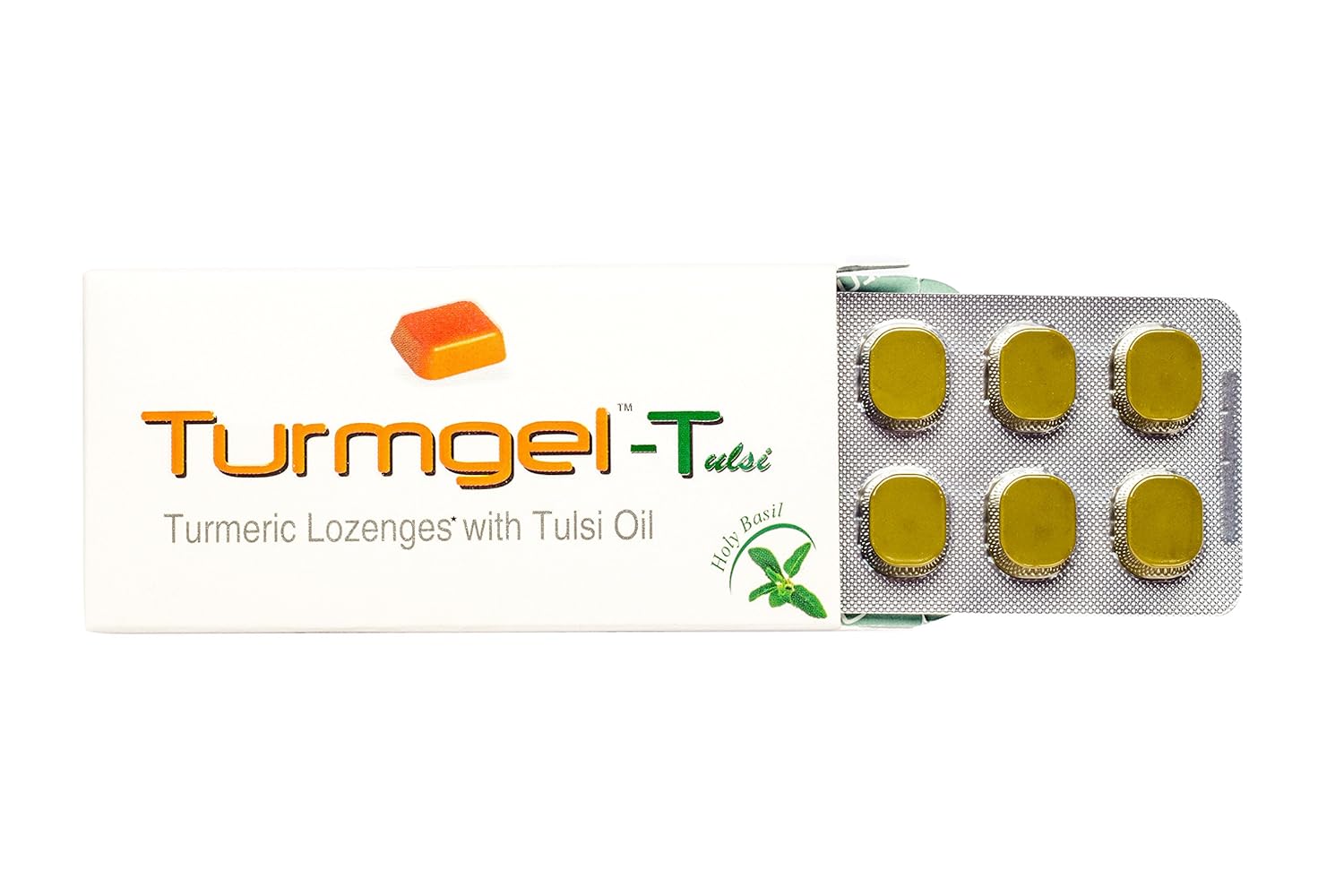 Buy Turmgel Turmeric Lozenges - 10 Strips (100 Lozenges, Tulsi) Online ...