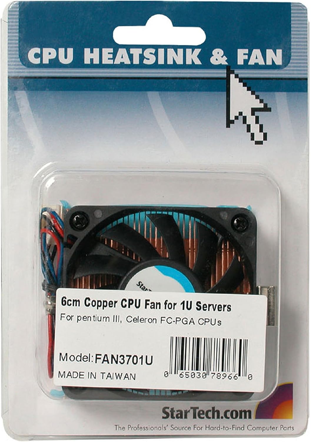 StarTech 1U 60x10mm Socket 7/370 CPU Cooler Fan – Low Profile CPU ...